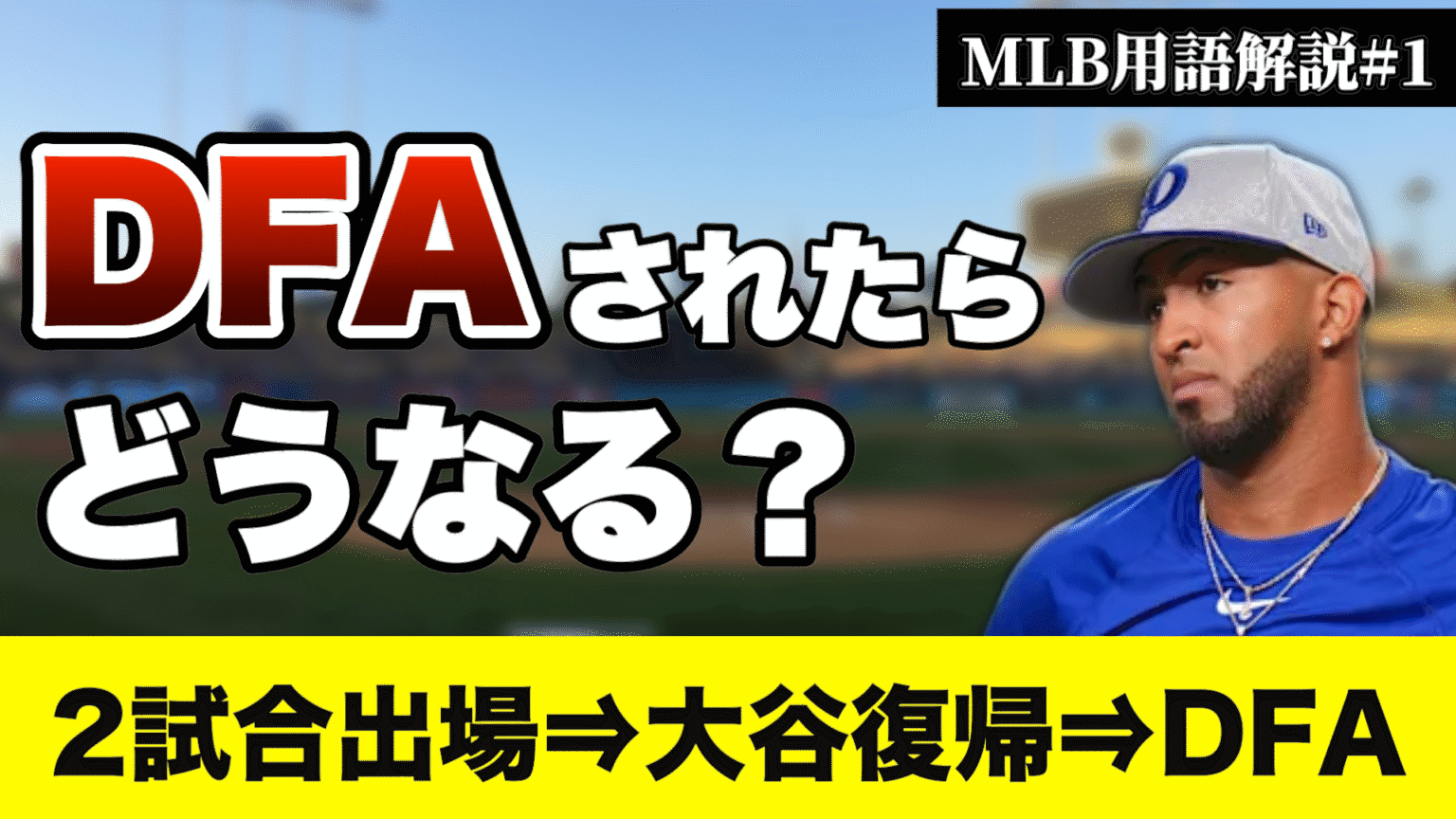 《MLBニュースが100倍わかる用語集 #1｜DFA・ウェーバー・オプション》